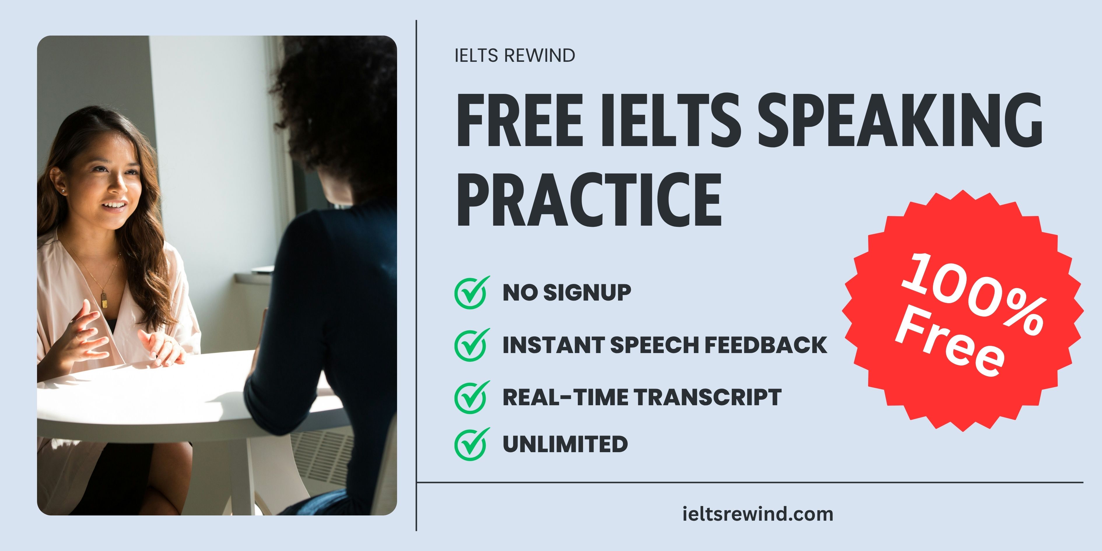 Free IELTS Speaking Practice AI Tool - Speaking Preparation | IELTS Rewind